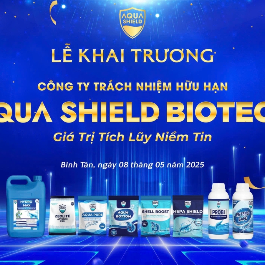 AQUA SHIELD BIOTECH – BƯỚC ĐI CHIẾN LƯỢC ĐỒNG HÀNH CÙNG NGƯỜI NUÔI TÔM VIỆT NAM